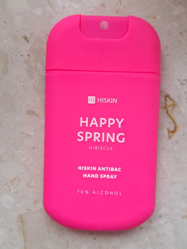 HISKIN - Spray do rąk, Happy Spring, Hibiskus , opinie i recenzje
